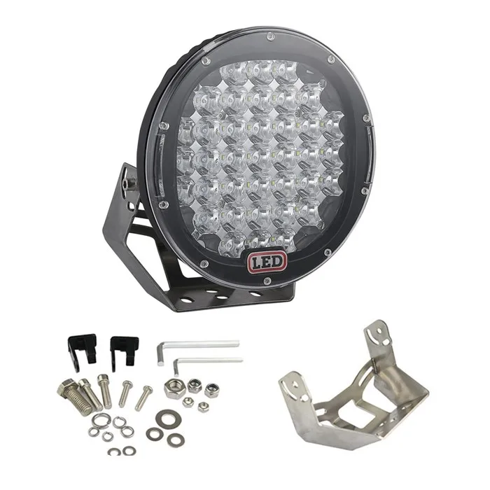 Ht-g07 185w 9 Inch Driving Light Ip68 Water-proof Automobiles Black Red ...