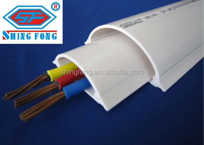 Electrical Half Round Pvc Cable Duct Cable Trunking - Buy Half Round ...