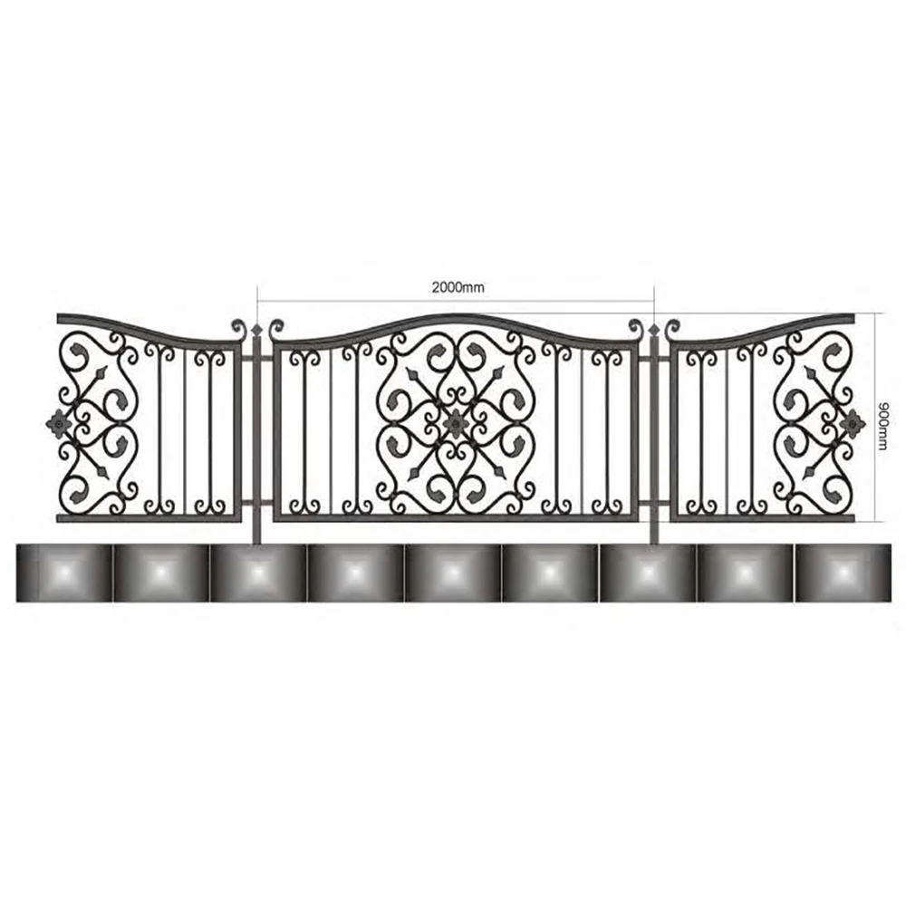 Victorian Ancient Rome Style Wrought Iron Fence Designs Decoration ...