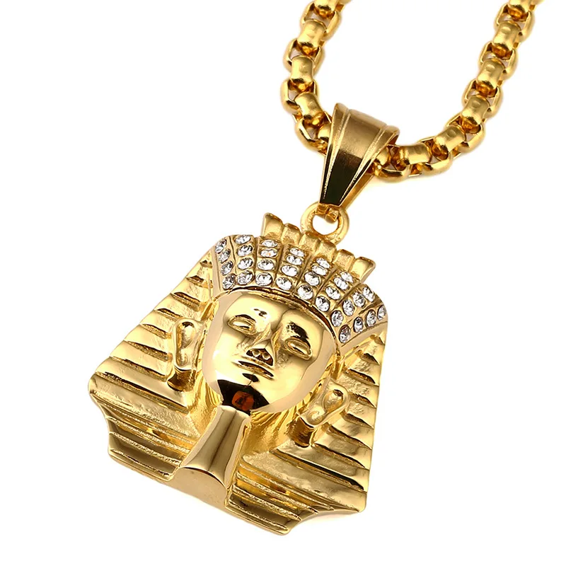Gorgeous Style Egyptian With Pharaoh Necklace 18k Gold Chain With ...