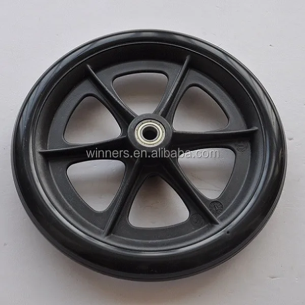200mm 8x1 Inch Solid Spoke Pvc Plastic Wheel - Buy Solid Rubber Spoke ...