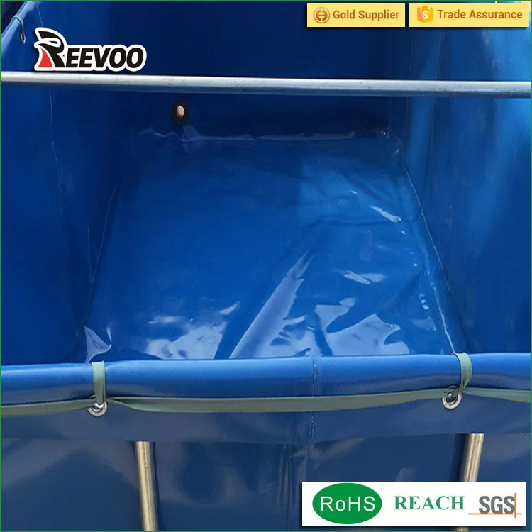 Folding Collapsible Pvc Fish Ponds For Aquaculture,Pvc 5000-8000 ...