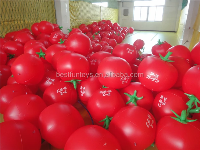 Promotional Pvc Giant Inflatable Tomato Plastic Fake Tomatoes Make ...
