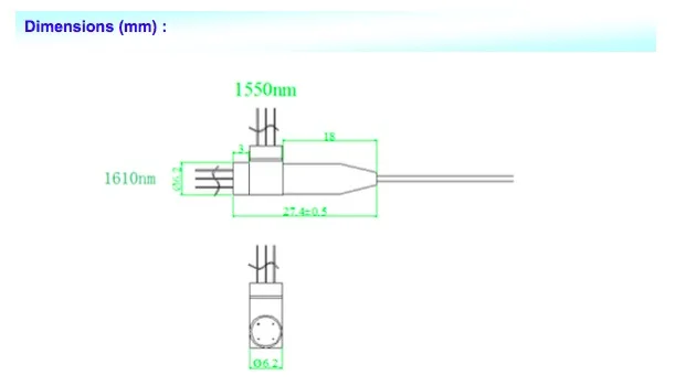 Fiber Transceiver Bosa Laser Diode Module 1610nm 1550nm - Buy Optical ...