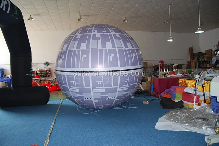 Customized Pvc Helium Death Star Balloon For Exhibition For Event ...