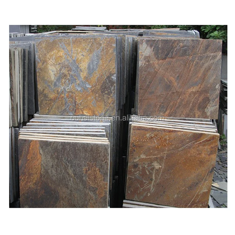 Handmade Rusty 8x8 Inch Floor Tiles Slate Stone - Buy Rusty Color ...