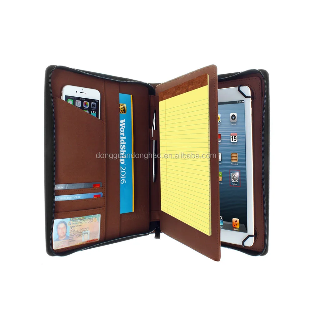 Portfolio Leather Padfolio - Organizer for Ipad & Documents