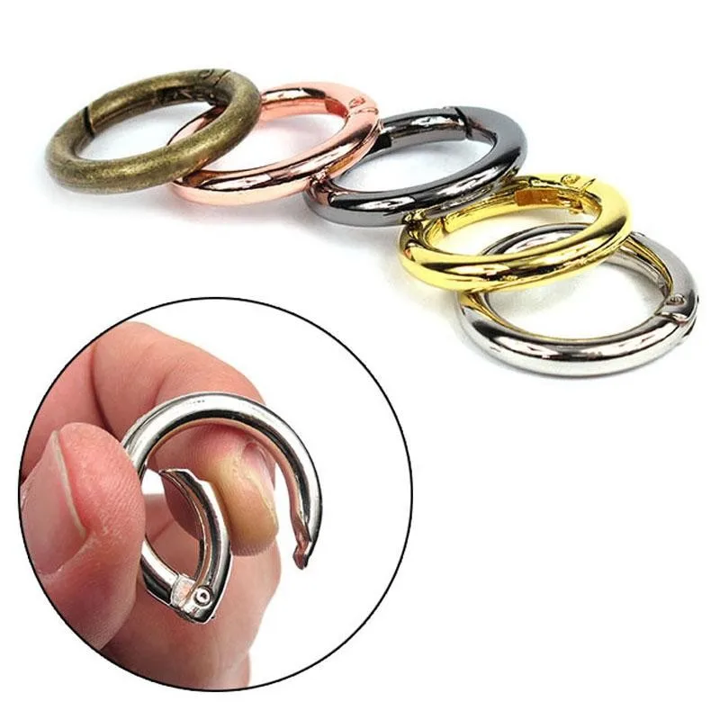 Round Closed Metal O Rings Solid Brass O Ring Copper O-ring For Bag Or ...