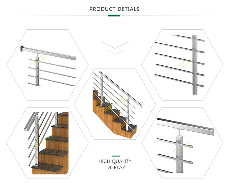 Pipe Railings for Stairs - Durable Stainless Steel Handrails