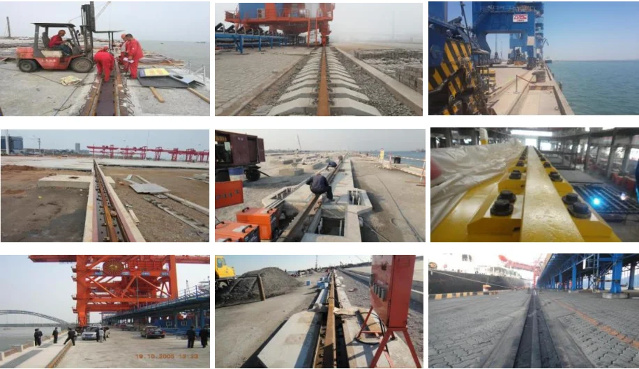 Railway Fasteners Elastic Rail Fixing Gantrail 9120/15/38 Crane Rail ...