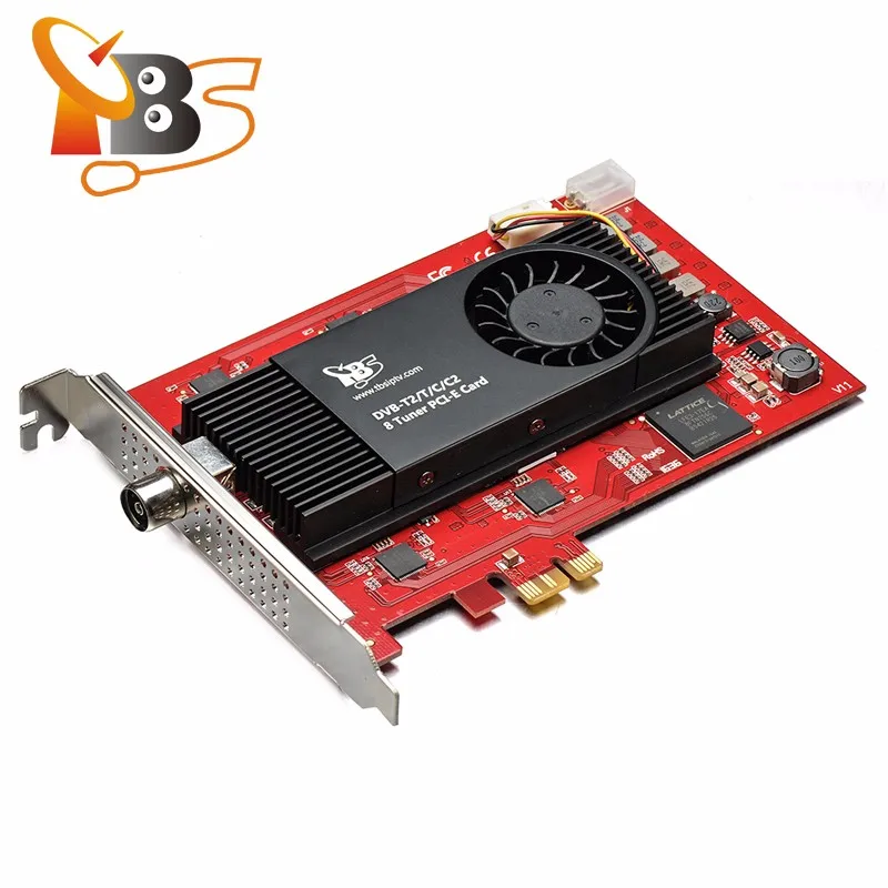 Tbs6209 Dvb-t2/c2/t/c/isdb-t 8 Tv Tuner Pci-e Card For Iptv Streaming ...