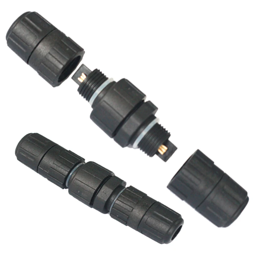 2pin M16 Waterproof Connector For Led Lighting M16 Assembly Waterproof ...