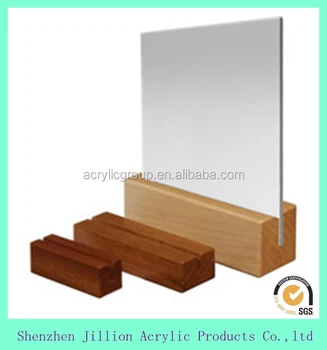 Wood Base Acrylic Slip Insert Slotall Sign Holder - Buy Acrylic Insert ...