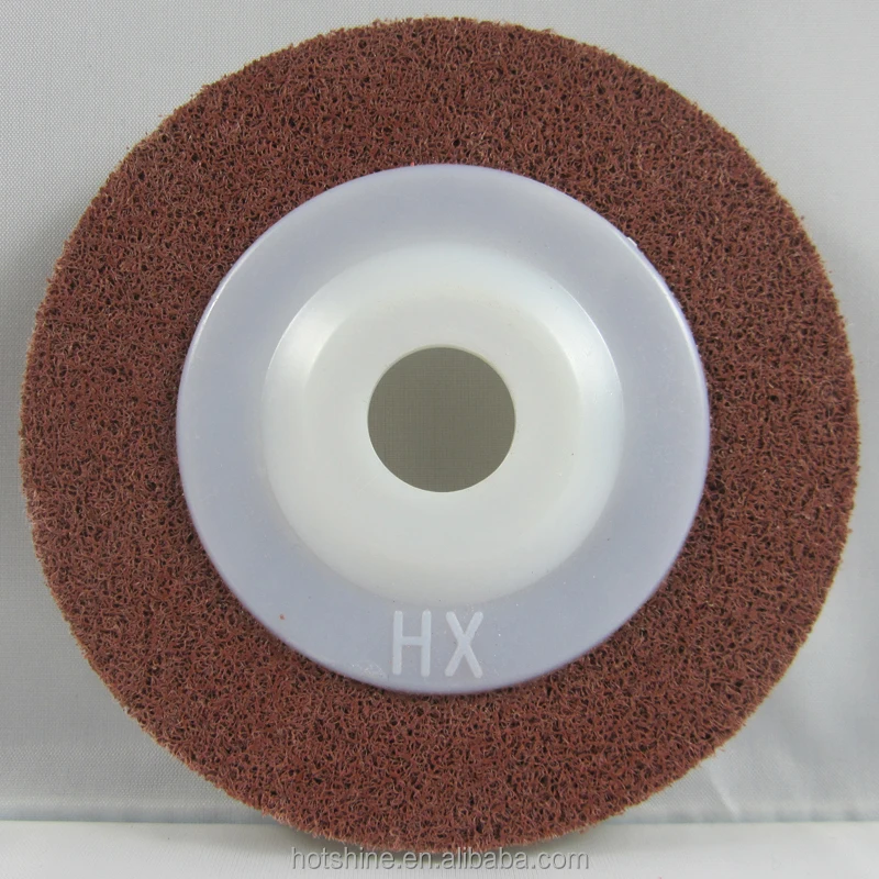 Hotshine 4"inch Plastic Backing Non Woven Polishing Disc For Stainless ...