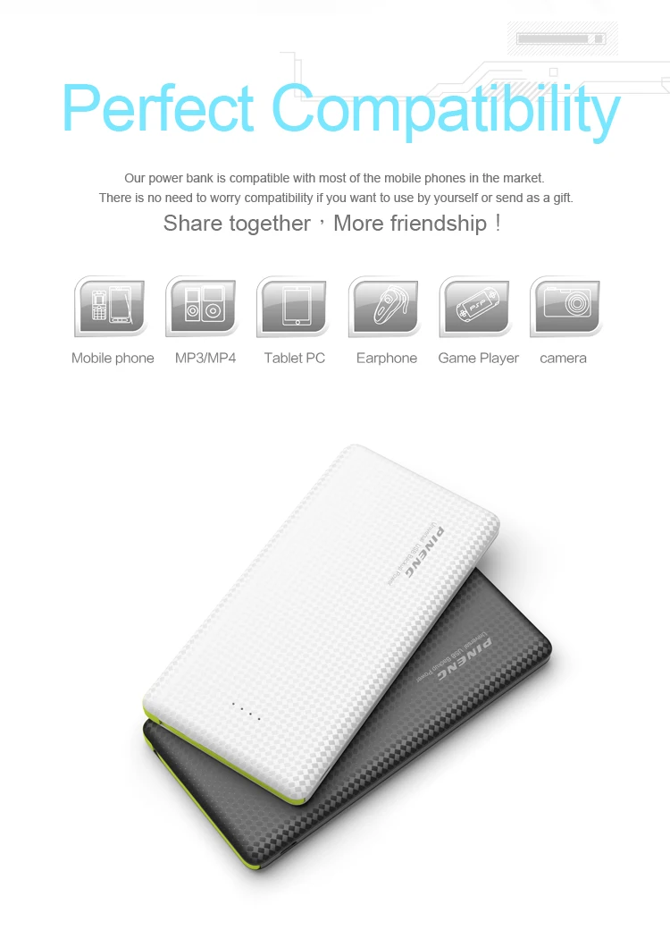 Pineng PN-951 Power Bank - 15 Years Original, Portable, and Efficient