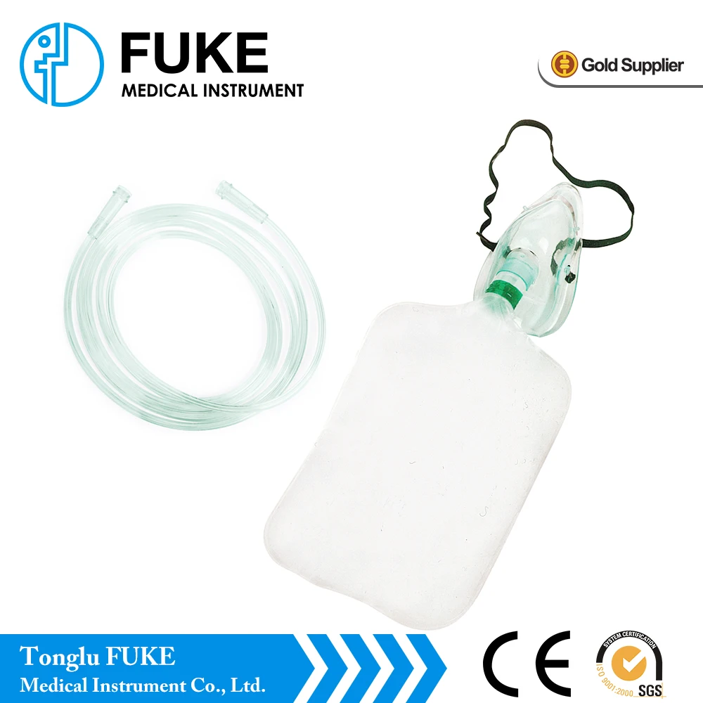 Non Rebreathing 400/1000 Ml Disposable Oxygen Mask With Reservoir Bag ...
