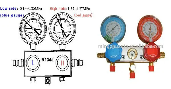 Auto Ac Pressure Gauge Manometer For Car - Buy Auto Ac Pressure Gauge ...