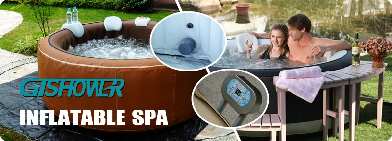 2 Person Inflatable Hot Tub with Air Bubble