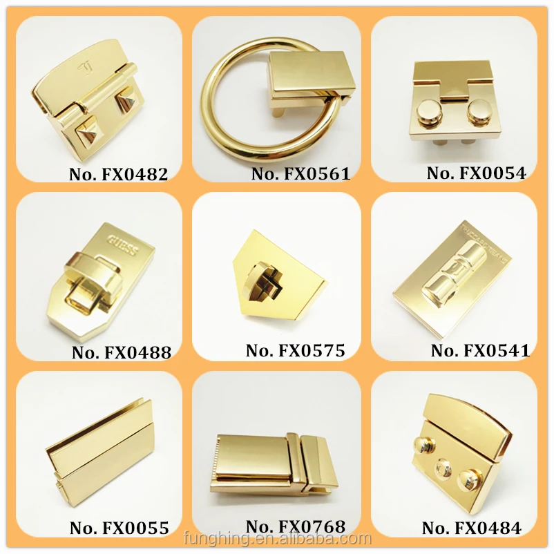 Secure Your Handbag with Metal Push Locks - Durable & Stylish