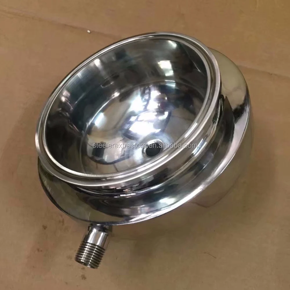Stainless Steel Sanitary Triclamp Jacketed Bowl Reducer With Rounded ...