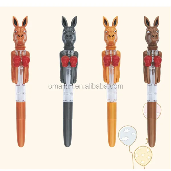 Kangaroo Boxing Pen - Promotional Novelty with LED Light