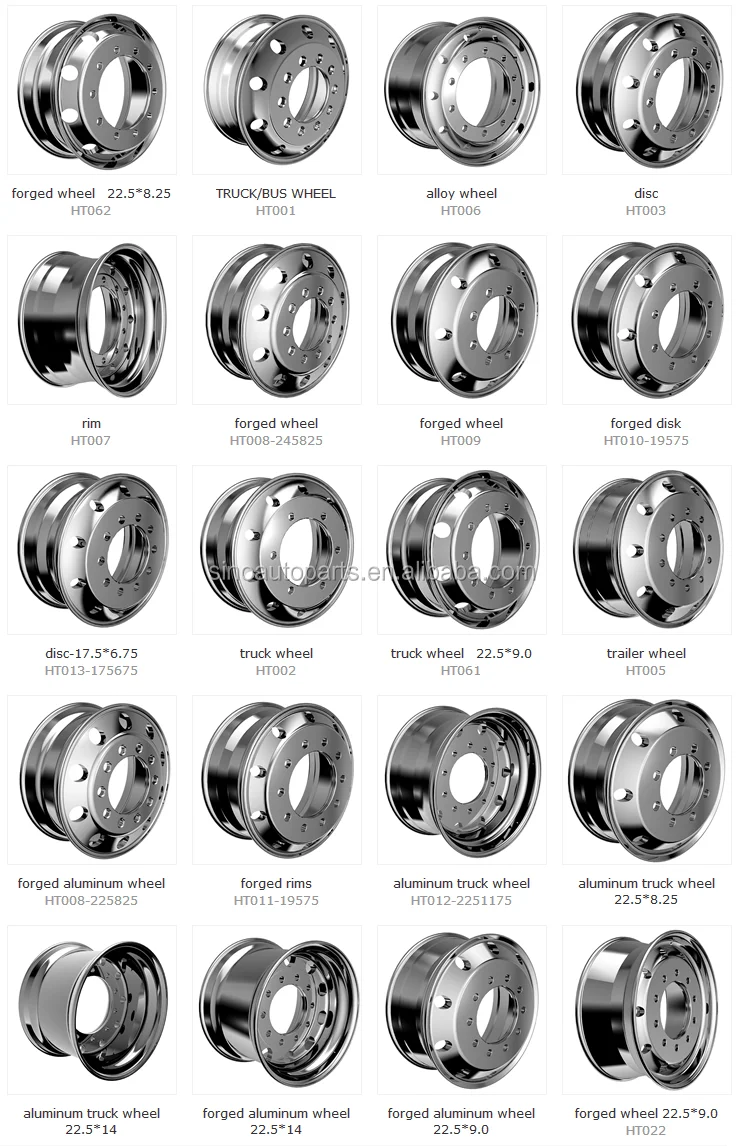 Bus Forging Aluminium Wheel 295/75r22.5 For Freightliner 22.5*8.25 For ...
