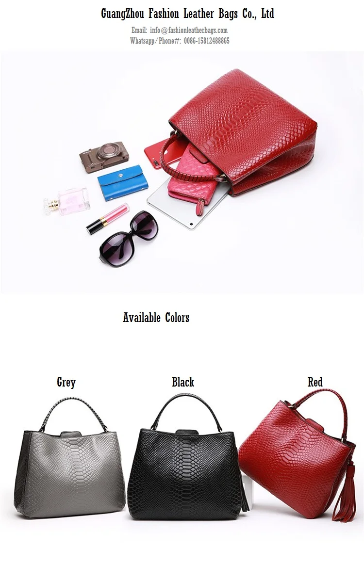 Croco Leather Hand Bags With Shoulder Straps Xl0876 - Buy Ladies Tote ...