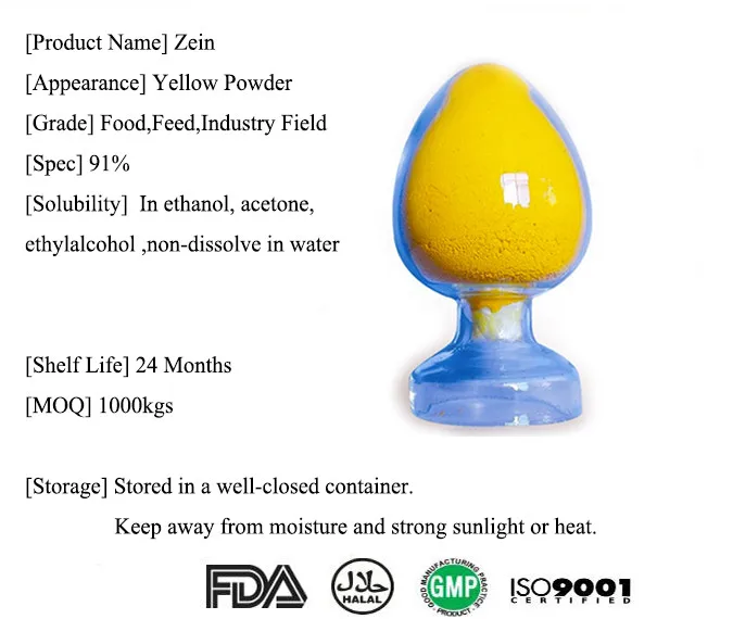 Pure Pharmaceutical Adjuvant Zein In Bulk - Buy Zein Product on Alibaba.com