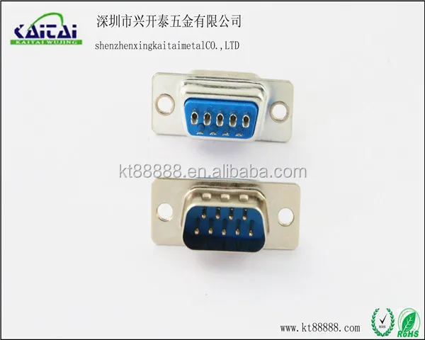 D Sub Female Connector 9 Pin Db9 Solder Connector 9p Rs232 Welding Wire ...