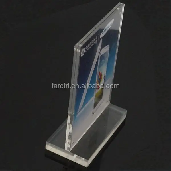 Strong Magnetic Placard Sign Holder Desktop Acrylic Display Placard ...