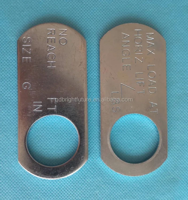 Aluminum Chain Tag - Buy Lifting Chain Tag,Chain Tag,Rigging Tag ...