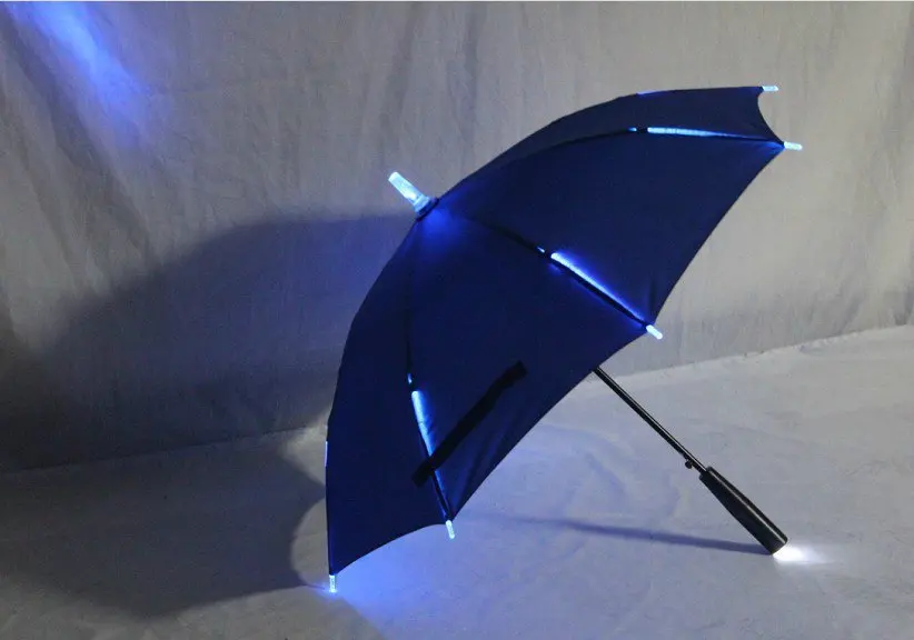 Umbrella with Led Shaft Standard Umbrella Size Market Torch Handle LED ...
