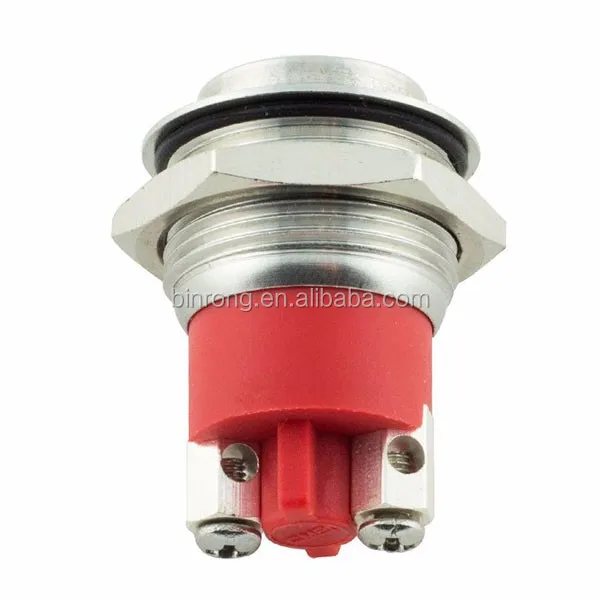 Ip68 Stainless Steel Push Button Switch-19mm Waterproof Anti-vandal ...