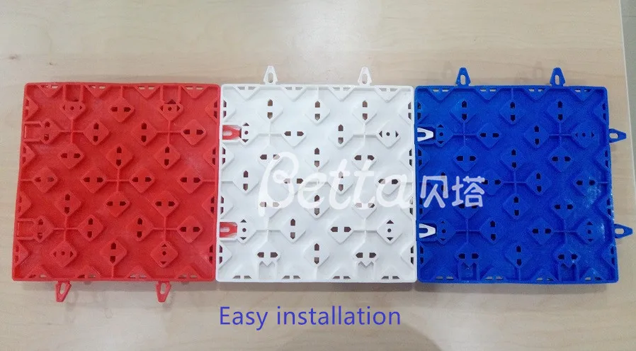 Betta Artificial Grass Dry Ski Slope Tiles - Durable Plastic Flooring ...