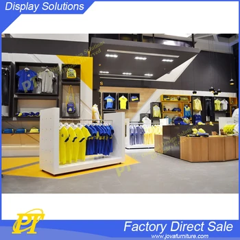 Sports Men's Shop Displays Clothing Store Interior Design Rendering ...