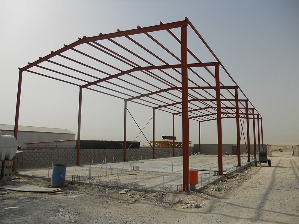 Modular Steel Frame Warehouse Canopy Prefab Warehouse Building Steel ...