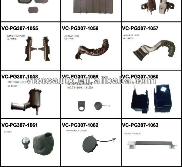 Front Bumper Assy For Peugeot 307 - Buy Front Bumper Assy For Peugeot ...