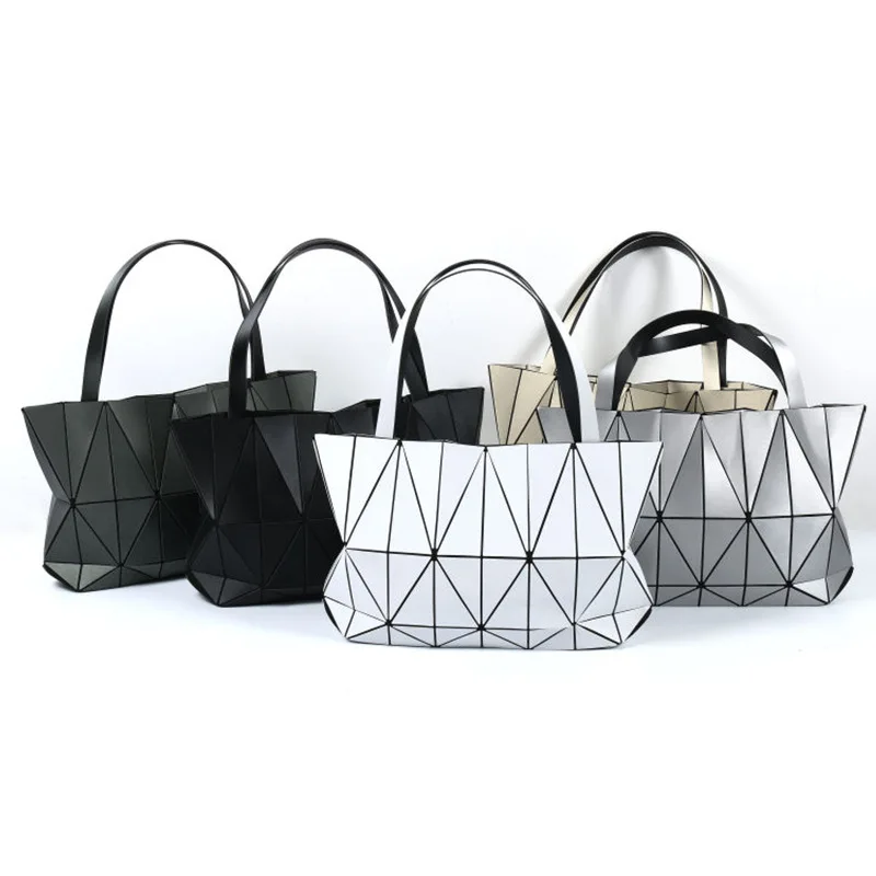 Wholesale Best Quality Triangle Holographic Matt Tote Pu Geometric Bao ...