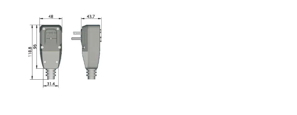 KEDU PD1 US Plug - 120V 15A GFCI Certified for Industrial Use