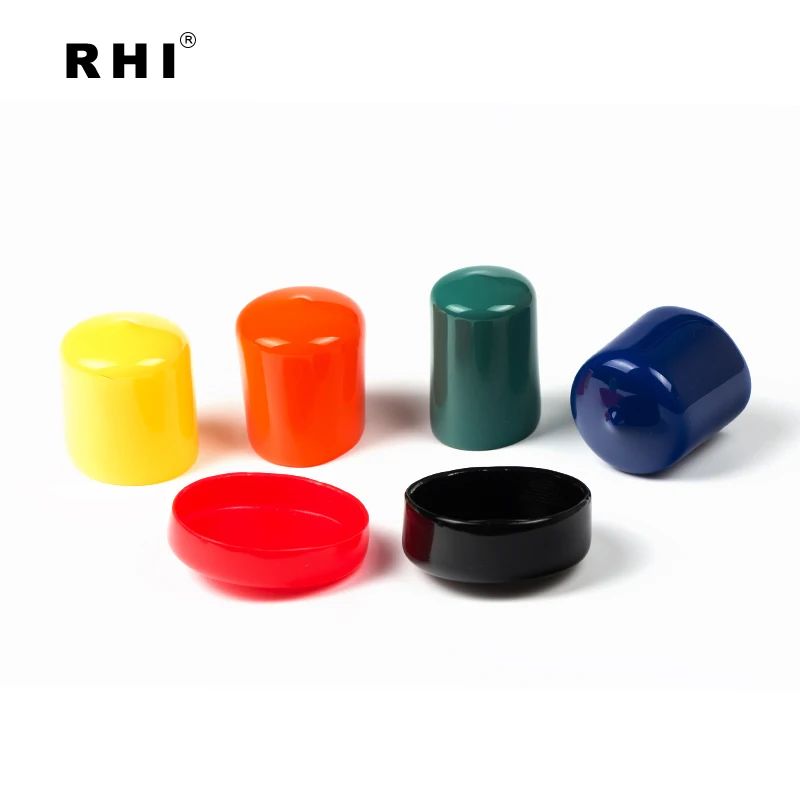 20mm-150mm Round Black Plastic End Caps for Pipe - RHI
