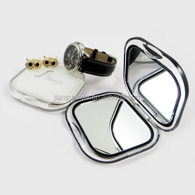 Slim Plastic Pocket Mirror Rectangular / Bling Foldable Hand Mirror ...