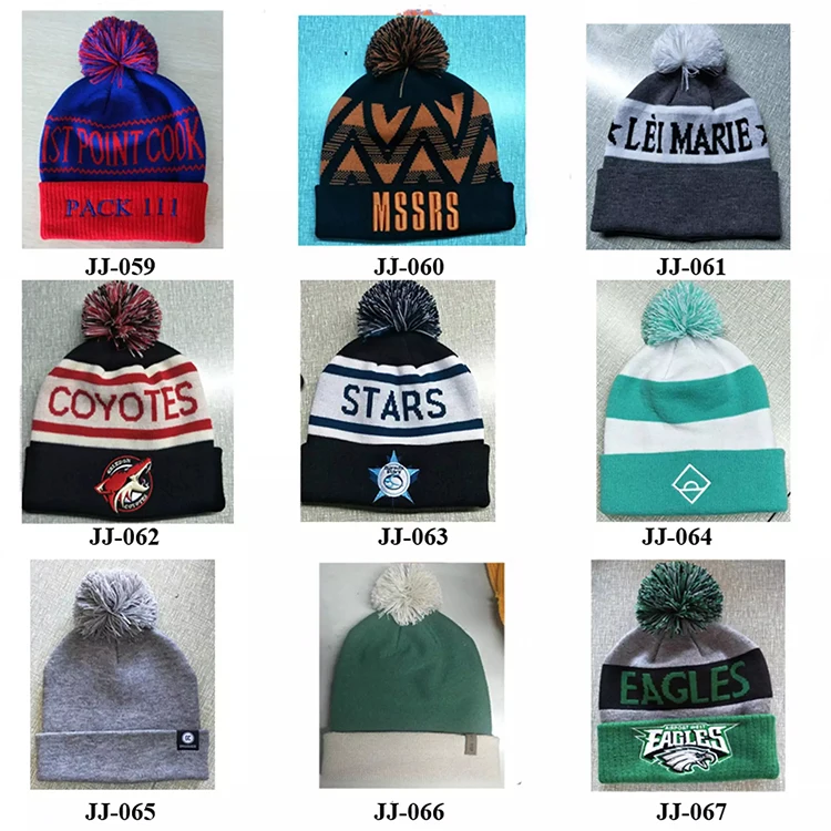 Low Moq High Quality Custom Knit Embroidered Team Bennie Beni Beanie ...