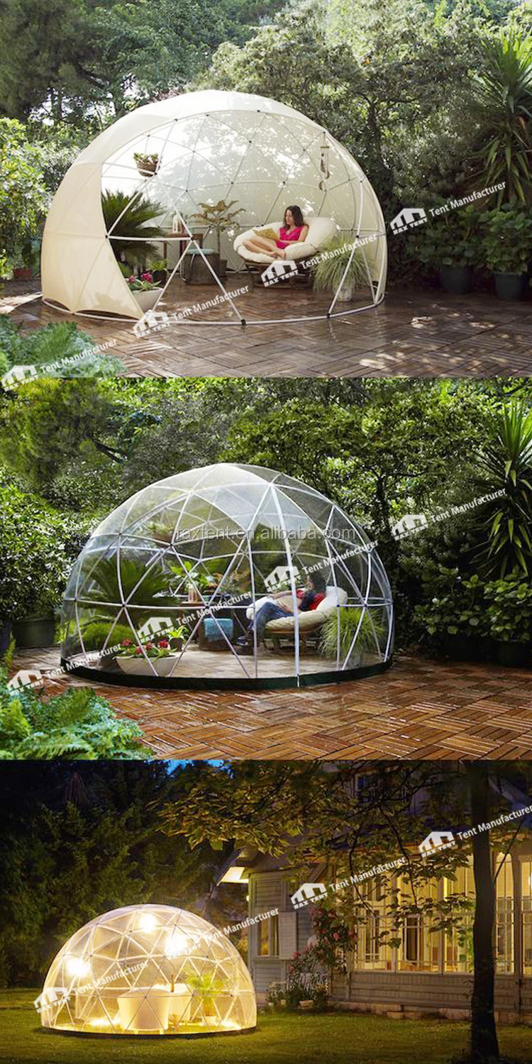 Transparent Plastic Igloo - Geodesic Dome Tent for Hotels