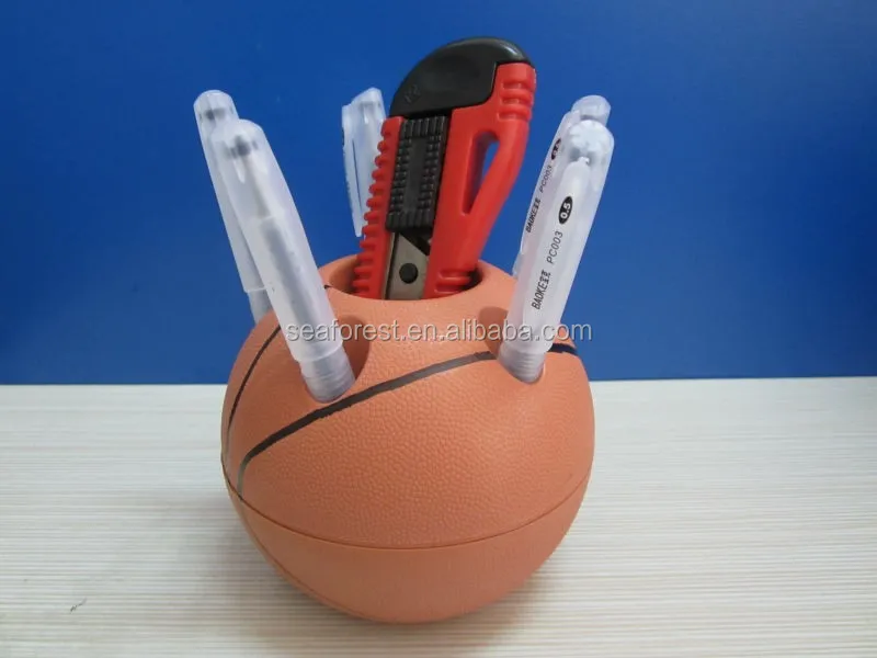 Basketball Shape Desktop Pen Holder/multifunctional Plastic Pencil ...