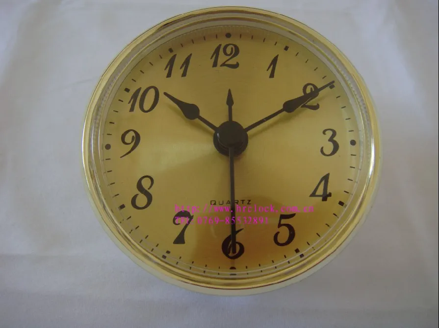 70mm Oval Quartz Clock Insert Fit Ups For Caravans Arabic Roman Dial ...