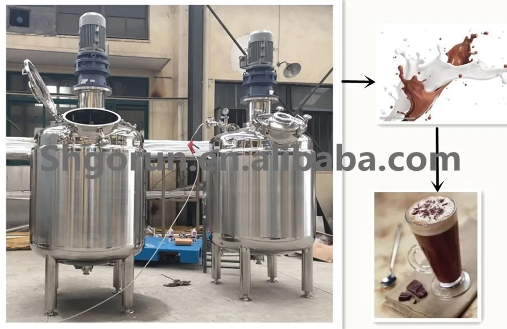 Stainless Steel Beverage Mixing Tank/compounding Tank/mixer - Buy ...