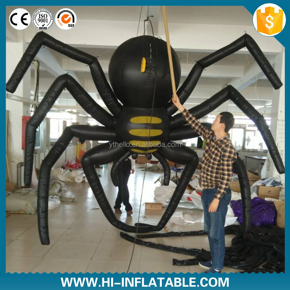 Hot Sale Funny Black Inflatable Spider Model For Halloween Decoration ...