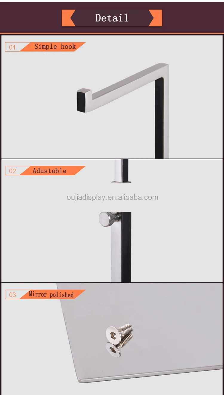 Retail Bags Store Design Fixture Metal Women Purse Handbag Hand Bag ...