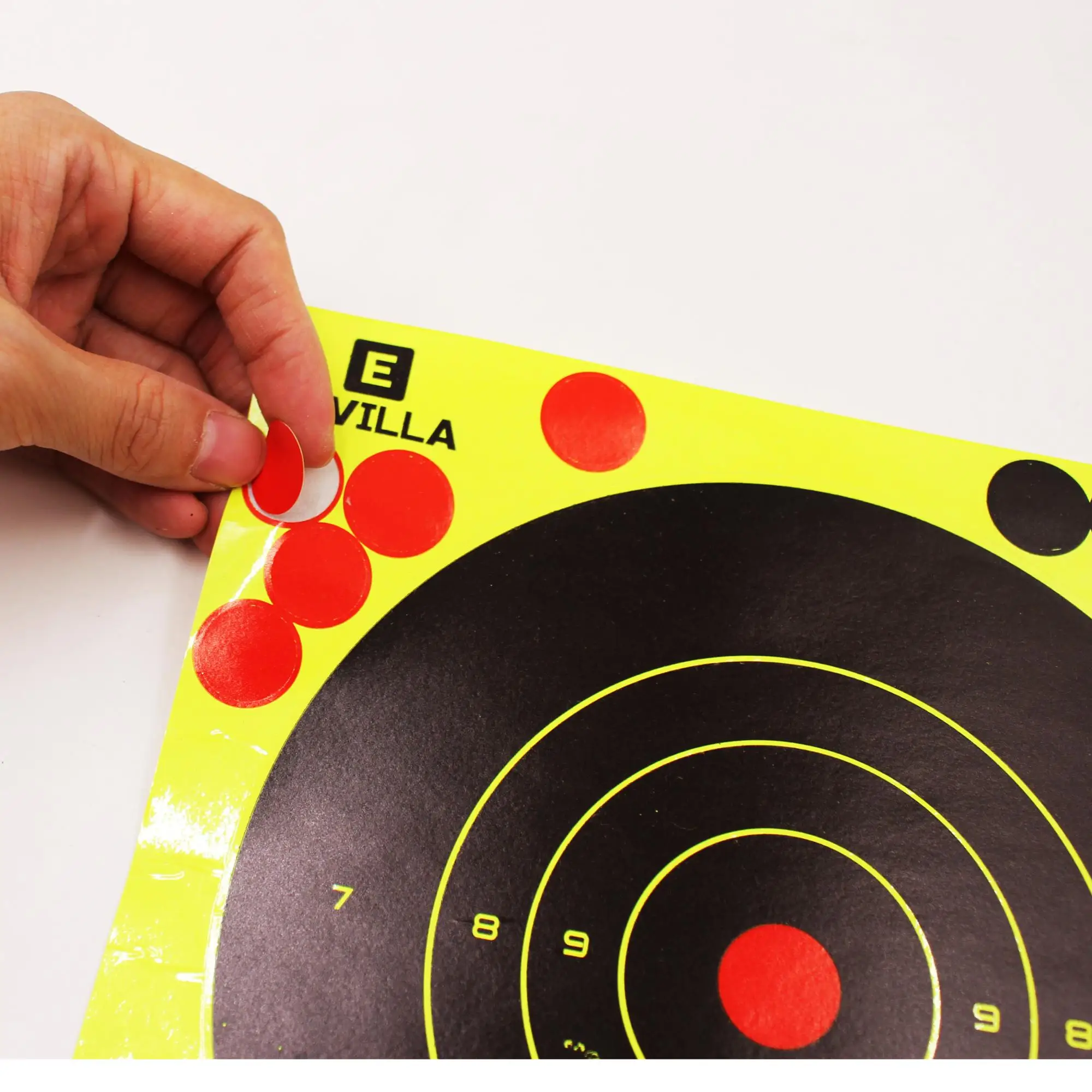 Shooting Targets 12 Inch 8 Inch Self Adhesive Paper Reactive Splatter ...