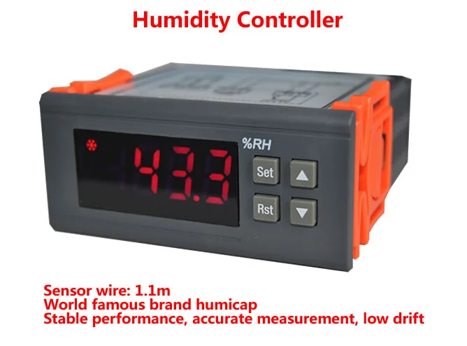 Hc-110m Digital Humidity Controller Led Digital 10a 16a 30a Relay With ...